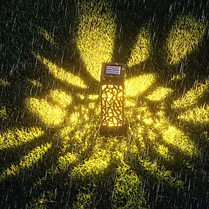 FIESTREL 10Pcs Solar Lights Solar Path Lights Outdoor Waterproof LED Garden Lights ，Decorative Landscape Lighting Automatic Led for Patio, Yard and Garden