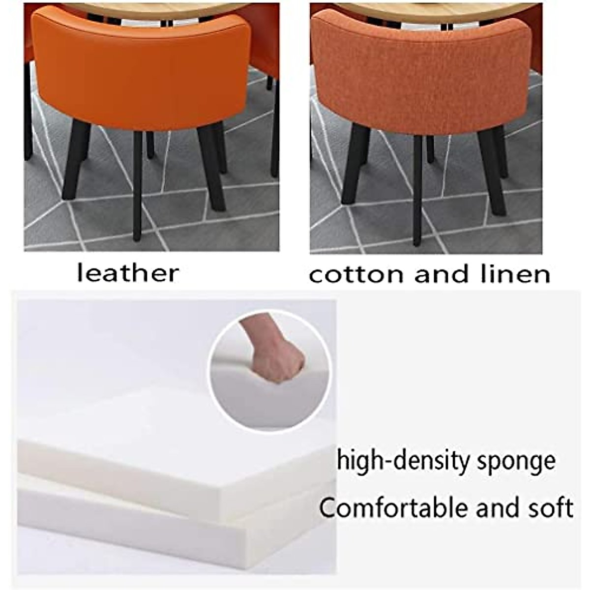 Office Reception Round Table- Office Table and Chair Set Reception Coffee Table, Living Room Table and Chair Set Balcony Restaurant Combination Table Simple Modern Small Round Table Reception Business