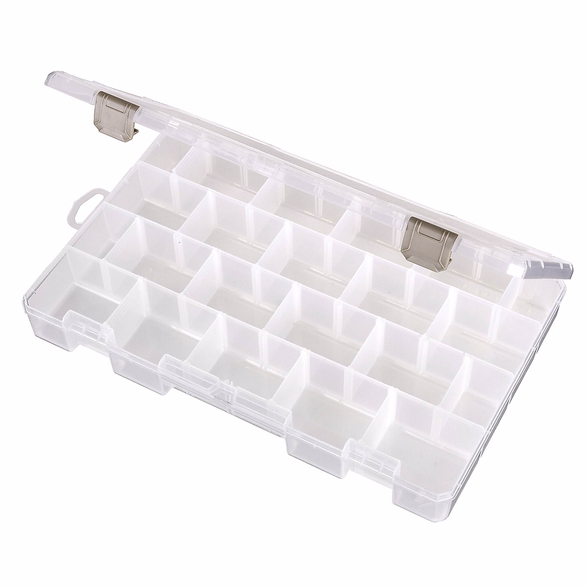 ArtBin 5004AB Large Solutions Box with Dividers, Art & Craft Organizer, [1] Plastic Storage Case, Clear