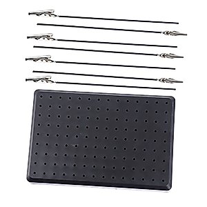 TEHAUX 1 Set Coloring Table Model Painting Alligator Clip Sticks Photo Memo Clip Holder Hobby Model Color Photo Holder Desk for Office Easel Stand Model Painting Stand Model Paint Clamps