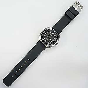 Pantor Nautilus Dive Watch - 200m Diver Watches for Men with Automatic Movement, Rotating Bezel, Sapphire Crystal and Rubber Strap Diving Watch(Black)