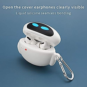 hnspice Airpod Pro Case,3D Cute Cartoon Wall .E Silicone Cover for Airpod Pro, Accessories Carabiner Protective Case, for Girls Boys Kids Teens Airpod Pro (EVE Pro)