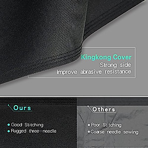 Kingkong 7138 Premium Grill Cover for Weber Spirit 200 and Spirit II 200 Series Gas Grills (Compared to 7138) Including Brush, Tongs and Thermometer