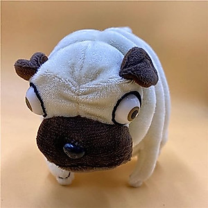 CWZY Hilarious Pug Stuffed Animal - 6" Funny Ugly Cute Pug Dog Plush Toy, Weirdo Stuffed Animal Pug Plushies for Kids Boys Adults Valentines Birthdays Gift