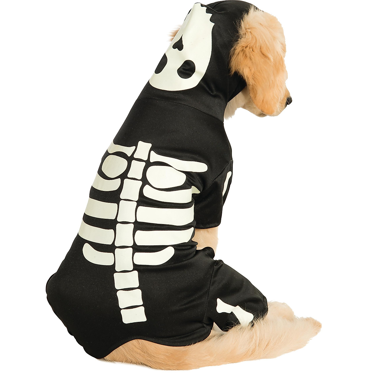 Rubie's Glow in The Dark Skeleton Hoodie Pet Costume, Medium