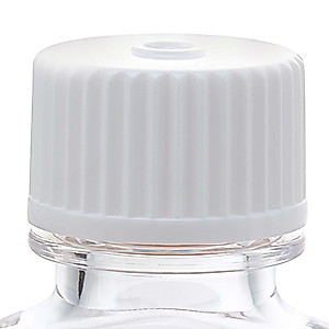 Globe Scientific Diamond RealSeal Bottle, Square Media, PETG with HDPE Closure, 30mL, STERILE with Tamper Evident Shrink Band, 24/Shrink Wrapped Tray, 96/Case, 7610030