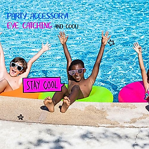 Neliblu Kids Hibiscus Sunglasses Party Favors - Sun Glasses for Beach, Carnival Prizes, and Party Toys - Favorite Luau and Pool Party Treat Bag Fillers - Bulk Stylish Party Sunglasses - Set of 25