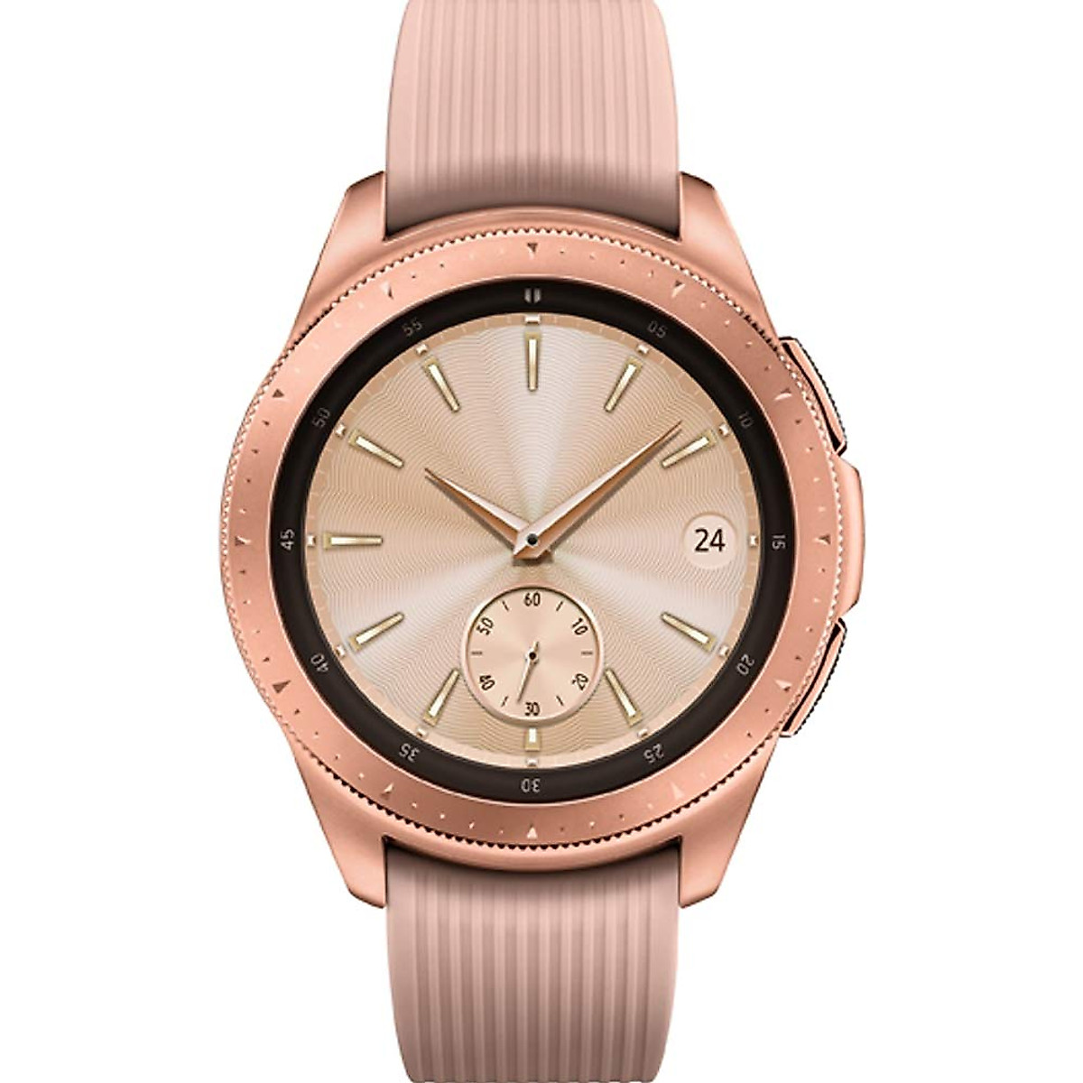 Samsung - Galaxy Watch Smartwatch 42mm Stainless Steel LTE SM-R815UZDAXAR GSM Unlocked - Rose Gold (Renewed)