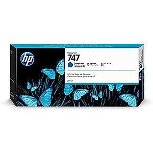 HP 747 Chromatic Blue 300-ml Genuine Ink Cartridge (P2V85A) for DesignJet Z9+ Large Format Printers