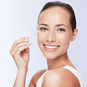 6'' Long Cotton Swabs 200PCS - Cotton Swabs Long Wooden Sticks - Long handle Swabs for Gun Cleaning, Ear Cleaning, Pets Care, Makeup