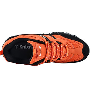 Knixmax Women's Hiking Shoes Lightweight Non-Slip Climbing Trekking Sneakers for Woman Camping Backpacking Shoe Grey Size 8 US/EU 39