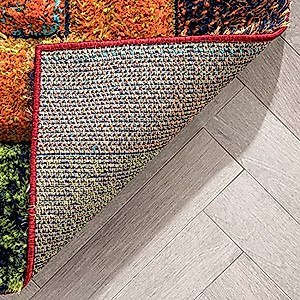 Well Woven Kizi Multi Abstract Geometric Area Rug (3'11" x 5'3")