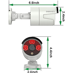 OOSSXX (Just for Old Wireless System Extend Camera) Outdoor Security 1080P Camera, IP67 Waterproof WiFi Camera, Wireless Surveillance Camera