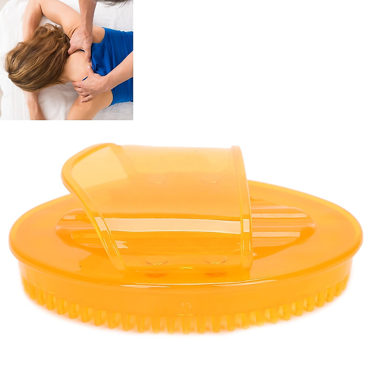 Meridians Massage Brush, Whole Body Relaxation Massage Comb Essential Oil Brush Body Scrubber Bath Body Brushes SPA Massager Device Health Care Washing Hair Scalp Shower (#2)