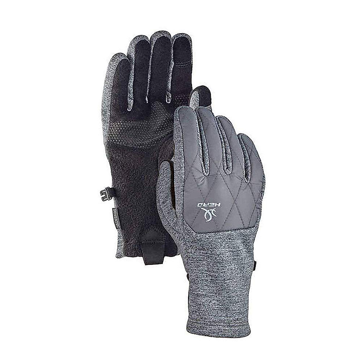 Head Women's Hybrid Glove, Cold Weather Running Gloves (Small, Grey)