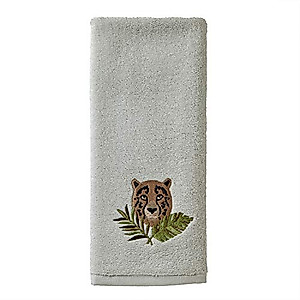 SKL Home Vern Yip Jungle Cats Hand Towel Set, Gray
