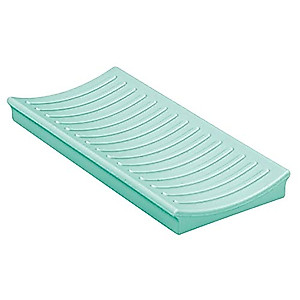 iDesign Silicone Heat Resistant Hair Styling Tool Mat - 8" x 3.75" x .0.77", Aqua