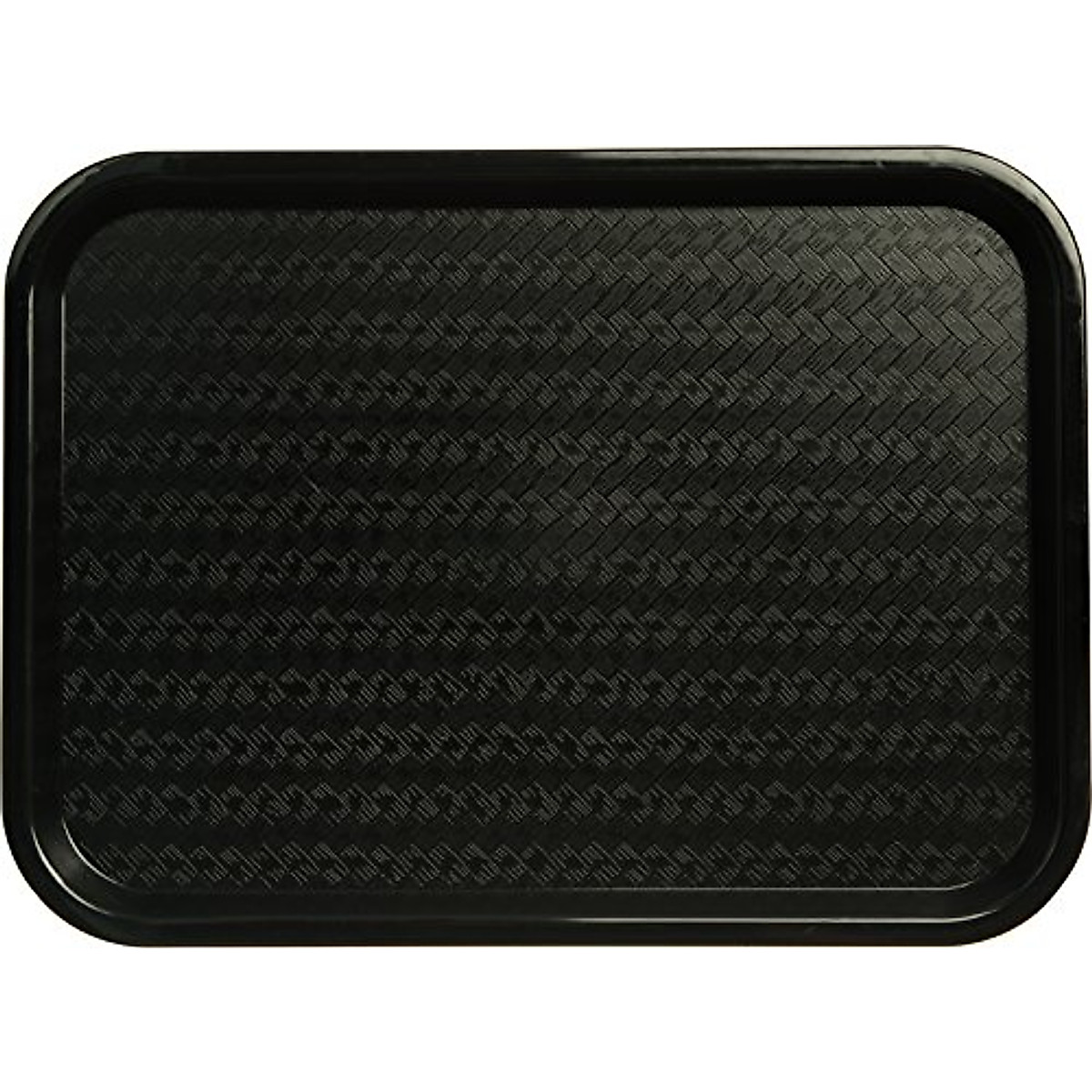 Carlisle FoodService Products CT121603 Café Standard Cafeteria / Fast Food Tray, 12" x 16", Black