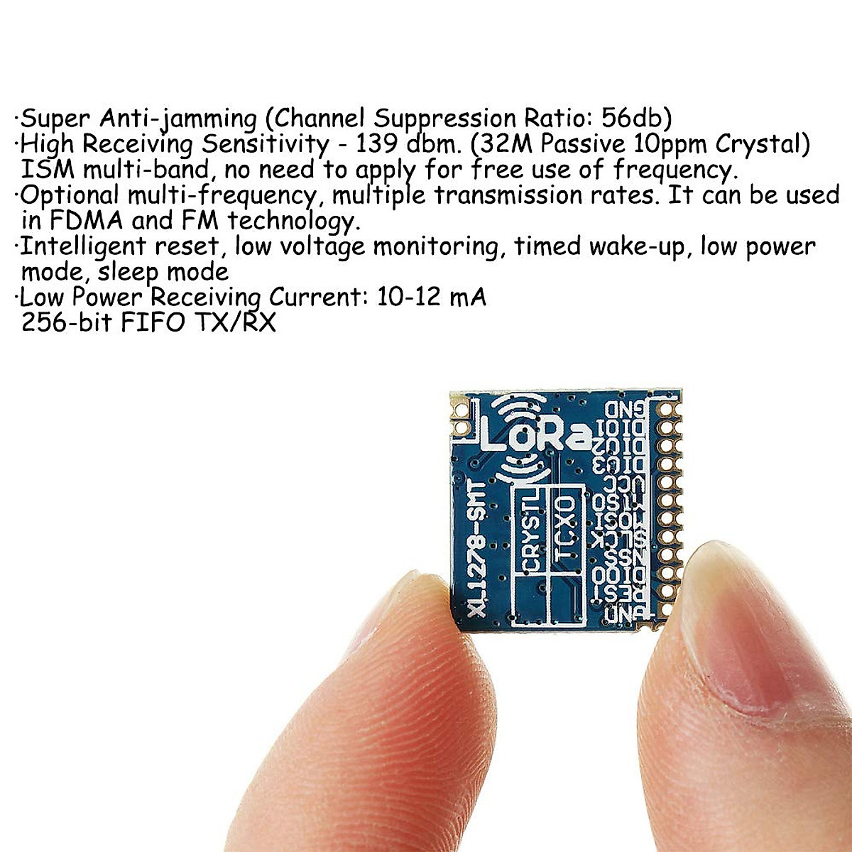 Comimark 2Pcs LoRa SX1278 Long Range RF Wireless Power Mental Module SX1276 5Km for Arduino