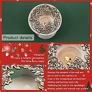 PH PandaHall 3 Color Leaf Candle Toppers, Candle Shades Sleeves 3.14 inch Scented Candles Cover Fit for 2.6 inch Candle Jar for Women Candle Accessories Jar Candle Lid-Help Jar Candles Melt Evenly