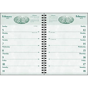 Thomas Kinkade Studios 12-Month 2023 Monthly/Weekly Engagement Calendar with Scr