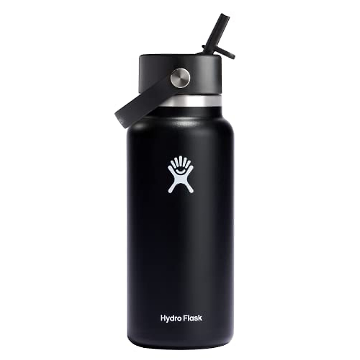 Hydro Flask Wide Flex Straw Cap Black 32 Oz