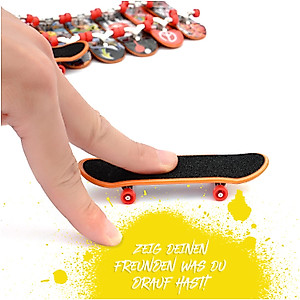 Magicat Premium Fingerboard Set I 12 Cool Finger Skateboards for Kids I Party Favors I Finger Boards for Kids I Finger Skateboard I 4 Year Old boy Birthday Gift