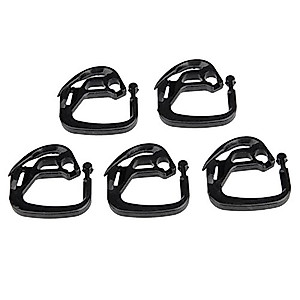 Mtsooning 50PCS Shade Cloth Clips, Black Net Clip Hooks, Universial Plastic Clamps for Sun Shade Net/Anti-Bird Net/Garden Net/Rope/Canopy