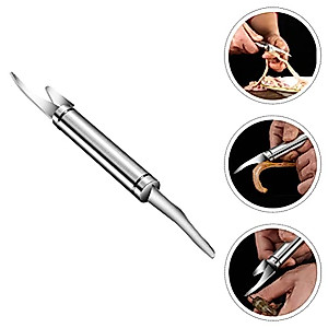 Cabilock Shrimp Opener Fish Maw Shrimp Peeling Tool cleaning tool shrimp cleaner Shrimp Line Fish Maw shrimp deveiner limpiador de camarones 304 stainless steel set Shrimp skin