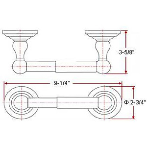 Design House 538363 Calisto Toilet Paper Holder, Satin Nickel, One Size