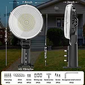 LED Barn Light, Dusk to Dawn Outdoor Lighting, Area Street Light with 150° Adjustable Install Angle, 150W 20000LM 6500K Daylight IP65 Waterproof Barn Lights for Farmhouse Barns Warehouse Yard -1Pack
