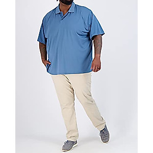 3 Pack: Big and Tall Men’s Quick Dry Dri Fit Polo Shirt Short Sleeve Golf Tennis Clothing Active Wear Athletic Performance Tech Sports Essentials Wicking Clothes Plus Size Casual-Fit Top- Set 3, 4XLT