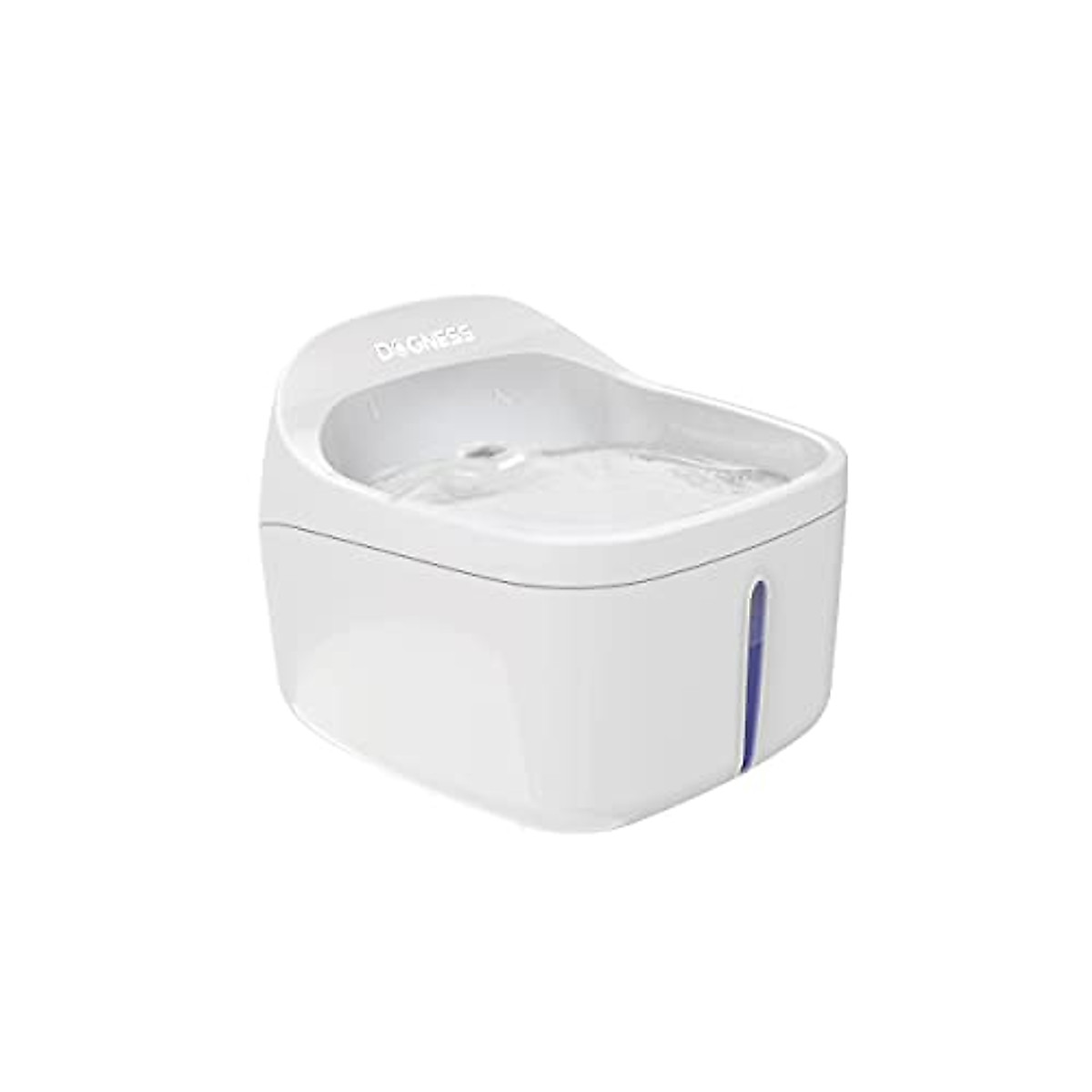 DOGNESS Pet Fountain Cat Water Dispenser Healthy and Hygienic Drinking Fountain 2L Automatic Electric Water Bowl for Dogs, Cats, Birds and Small Animals (White)