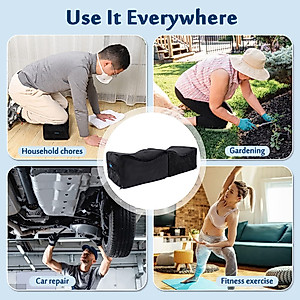 AOSSA Kneeling Pad Extra Thick Foam Knee Cushion Kneeling Mat Pads for Cleaning Floors Men Construction Yoga Exercise Gardening Folding Mechanics Pad Bathtub Kneeling Prayer Pillow Flooring Knee Pad