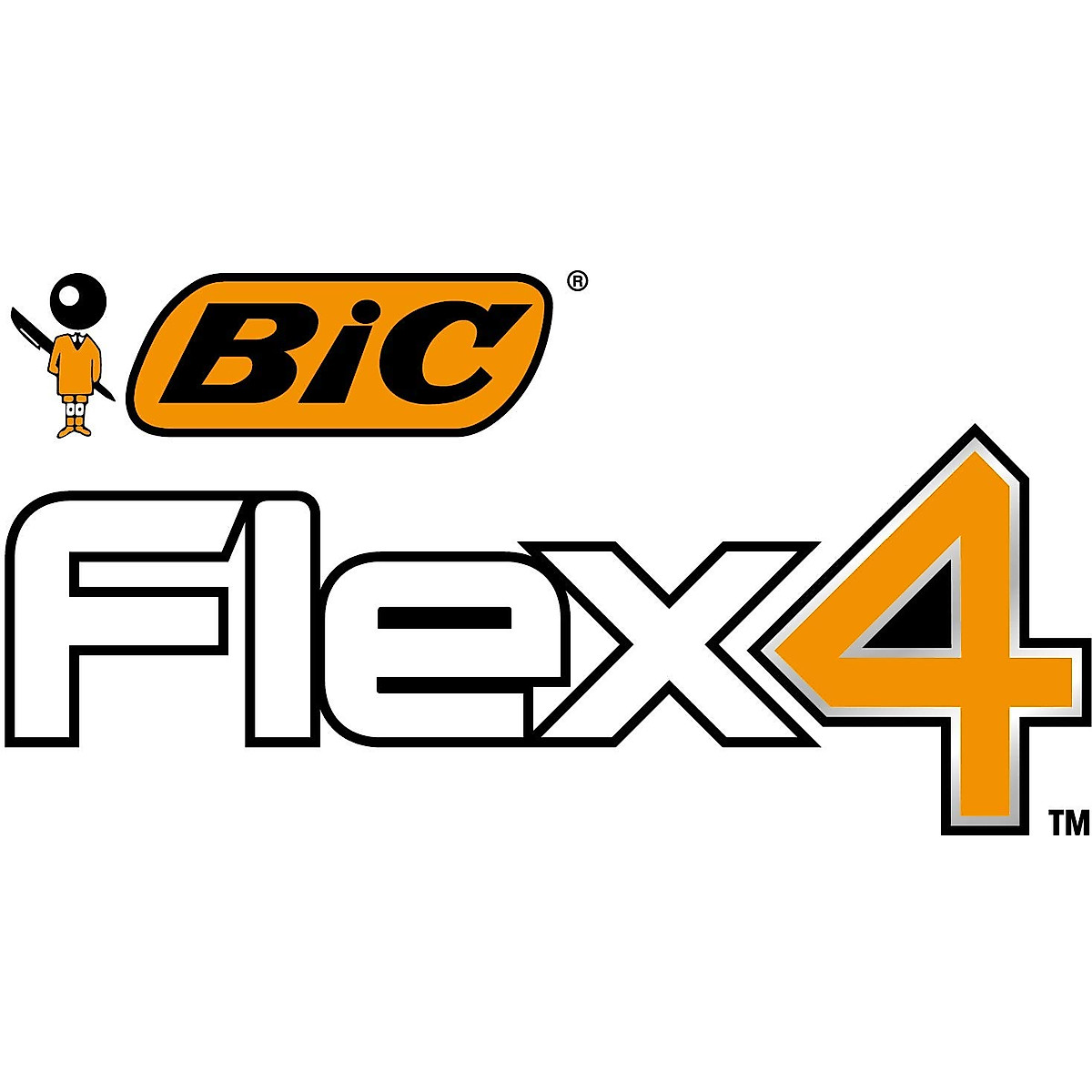 Bic Flex 4 Comfort Men's Razors - Pack of 3 Disposable 4-Blade Razor - with Lubricating Strip for A Smooth And Precise Shave