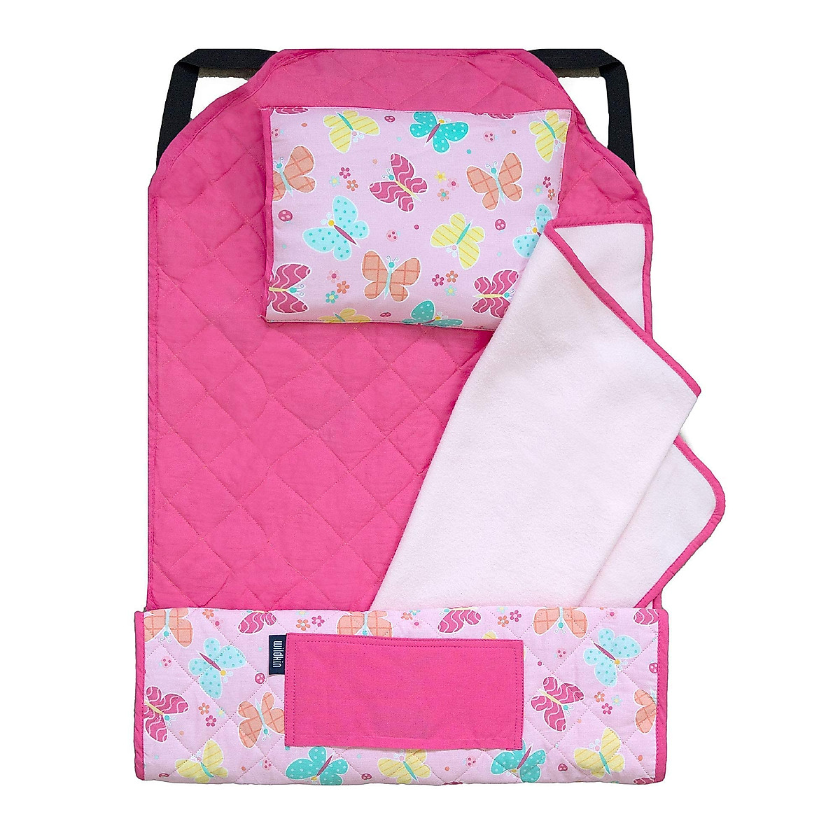 Wildkin Lunch Box Bag Bundle with Modern Nap Mat (Butterfly Garden)