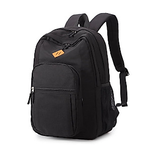 abshoo Classical Basic Womens Travel Backpack For College Men Water Resistant Bookbag (Black)