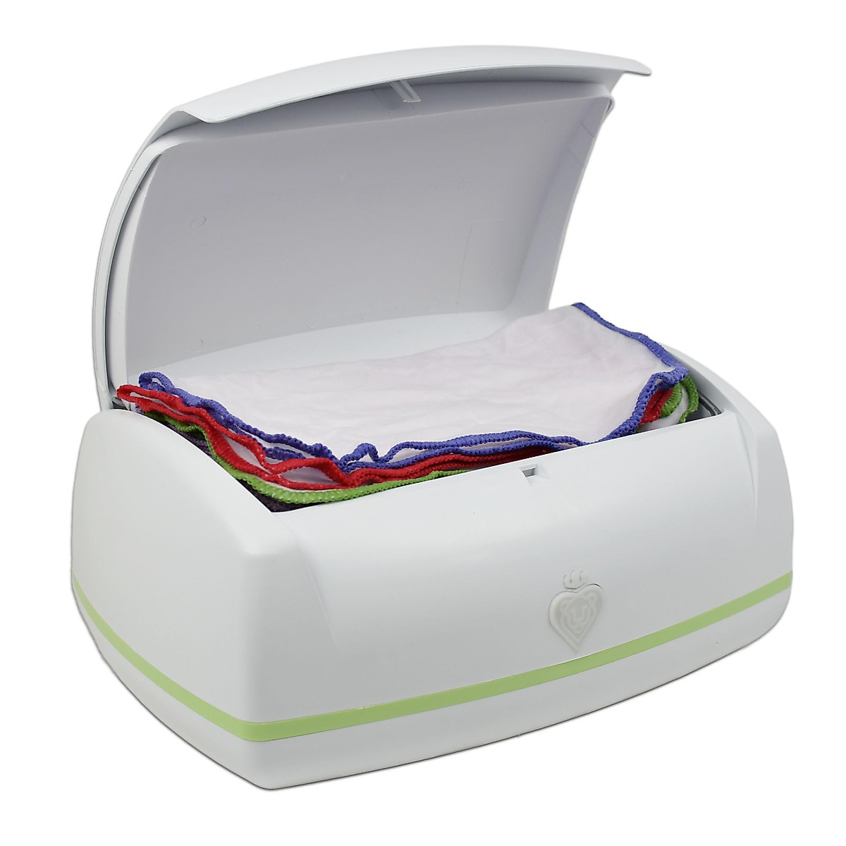 OsoCozy Flannel Cloth Baby Wipes - Reusable & Washable Saves Money - White 100% Cotton - Soft and Durable - Colorful Stitching - 8 x 8 inches, 15 Count (Pack of 1)