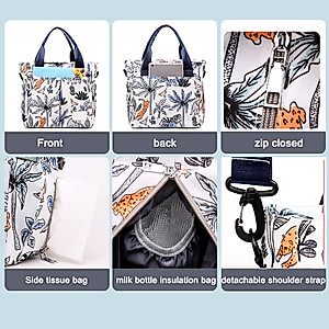 GUANGCAIJIA Baby Diaper Bag Large Shoulder Tote Organizer for Girls Cute Newborn Hospital Dad Mom Travel Nursery Handbag (pink)