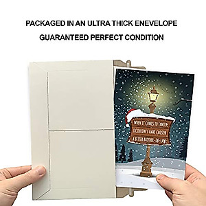 Christmas Card Brother In Law | Made in America | Eco-Friendly | Thick Card Stock with Premium Envelope 5in x 7.75in | Packaged in Protective Mailer | Prime Greetings