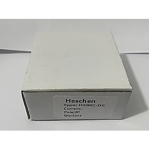 Heschen DC Miniature Circuit Breaker, HSB6C-DC, 2 Poles, DC500V 125A, Photovoltaic Circuit Breaker, for Solar PV System Solar Panels Grid System, 35mm DIN Rail Mounting