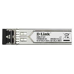 D-Link Gigabit Ethernet Optical Transceiver Multimode 1000BASE-SX SFP Module (DEM-311GT)