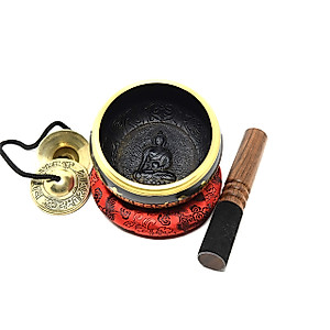 Devyom Hand-Hammered 7 Inch Tibetan Singing Bowl And Dragon Ring Gift Set
