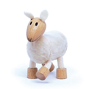 Cow Wooden Animal Toys for Toddler, Fun and Posable Wooden Farm Toy, Wooden Toys, Wood Farm Animals, Early Education Boys and Girl, Bendable Figures Farm Toys Set