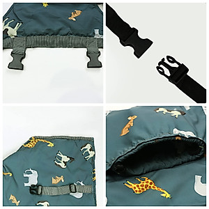 Easy Seat Portable Baby Safety Harness Chair Accessory Washable Cloth Travel High Chair Harness Seat for Infant Toddler Feeding with Adjustable Shoulder Belt