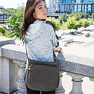 Travelon Anti-Theft Active Medium Crossbody, Charcoal, One Size