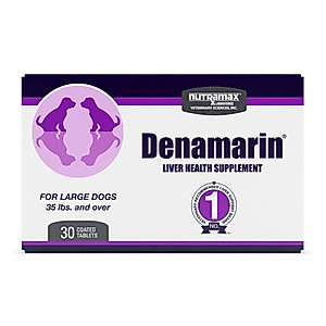 Nutramax Denamarin Liver Health Supplement for Large Dogs - with S-Adenosylmethionine (Same) and Silybin, 30 Blister Pack Tablets