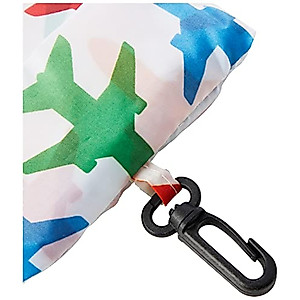 Kikkerland Airplane Travel Laundry Bag, 1 EA, Multi-Colored