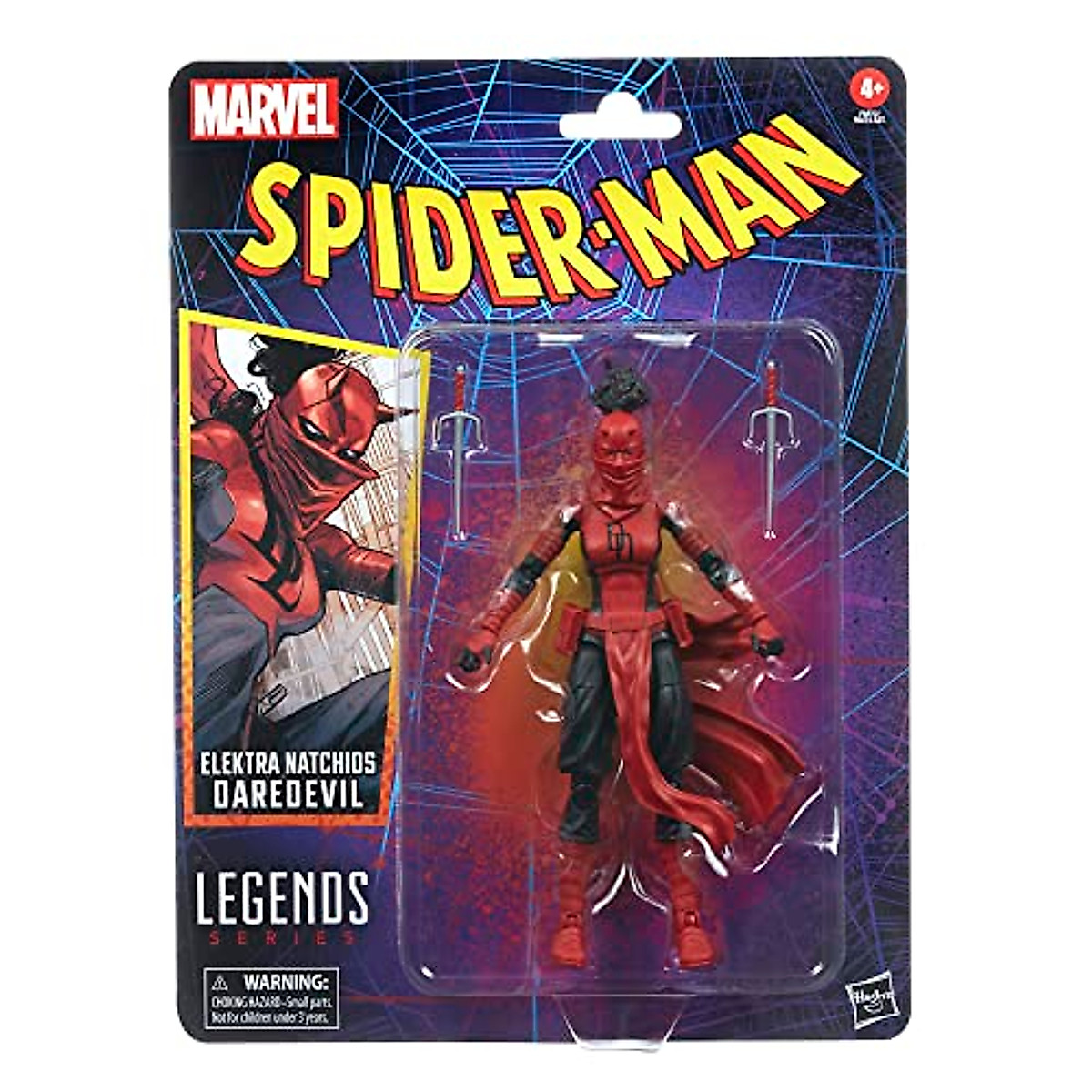 Marvel Legends Series Elektra Natchios Daredevil, Collectible 6 Inch Action Figures, 2 Accessories