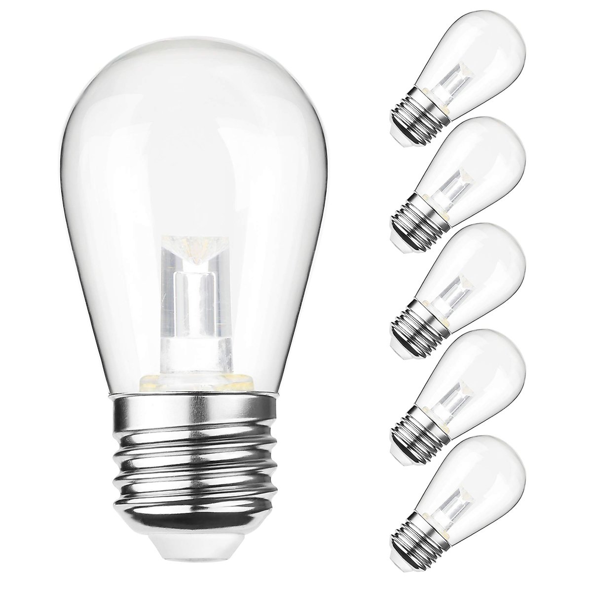 Mlambert 6 Pack 3 Color in 1 LED Light Bulbs, Replacement Bulbs Only Compatible with This LED Outdoor String Lights Asin B082LX3YV4